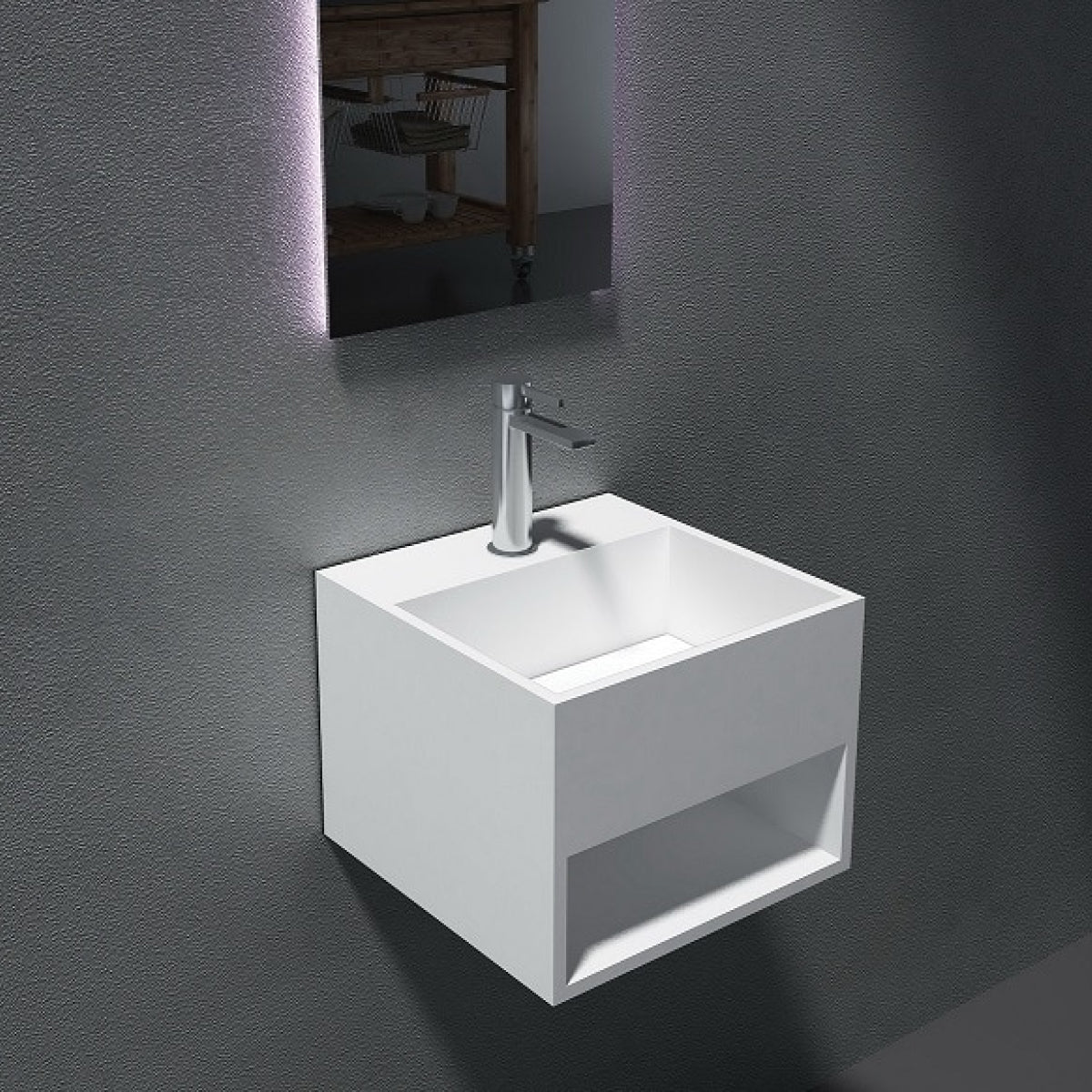 Solid surface vask